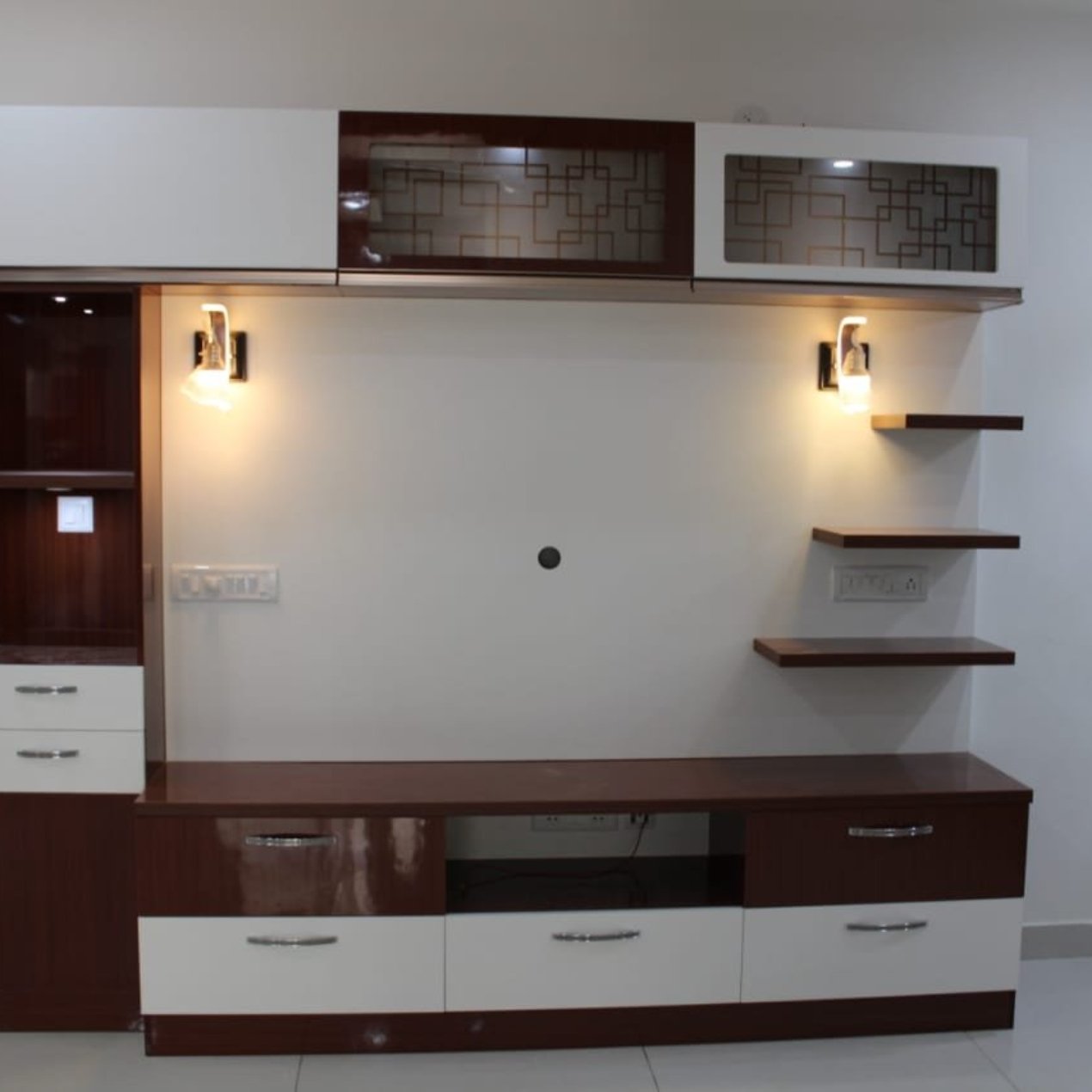 Premium TV Units with customized solutions for living Rooms